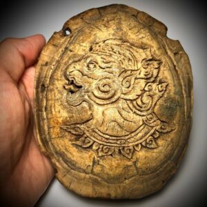 Thai Hanuman God Carved on Tortoise Shell – Thailand Amulet